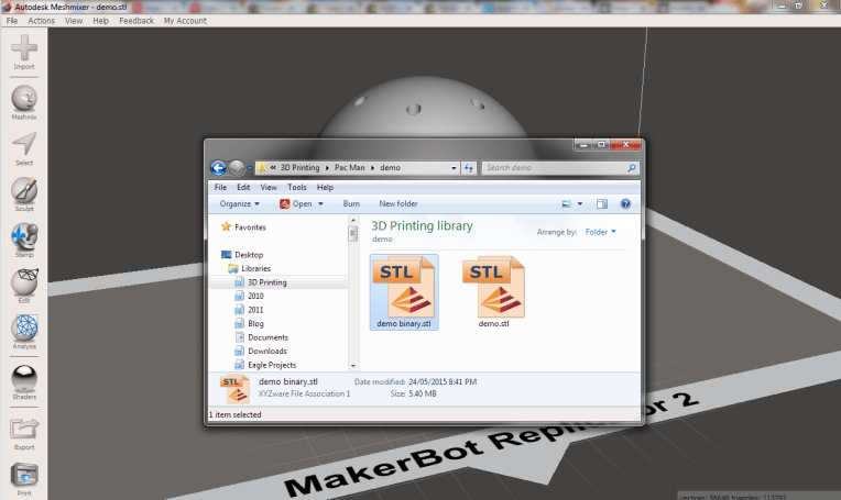 Converting ASCII STL files to binary – SteelCity Electronics